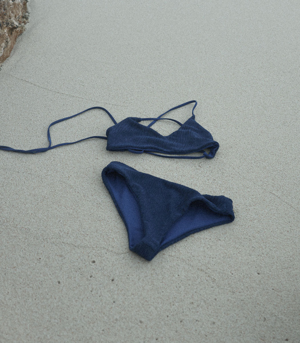 HAUT DE BIKINI AJUSTABLE RÉVERSIBLE | SUL'SIDE - PROFONDO (ECO)